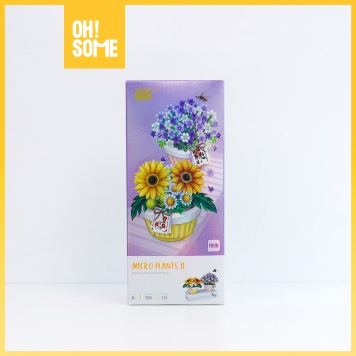 Jual OHSOME Sunflower And Forget-Me-Not / Scorpion Grass Potted Flowers ...