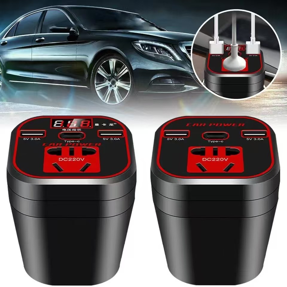 Jual Inverter Mobil Inverter Listrik Mobil Car Power Inverter 200W 12V ...