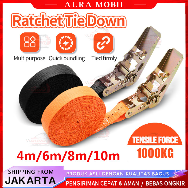 Jual 10 Ton Tali Kecepatan Ratchet Tie Down 4 Cm X 6M/8M/10M 5CMx 6M/8M ...