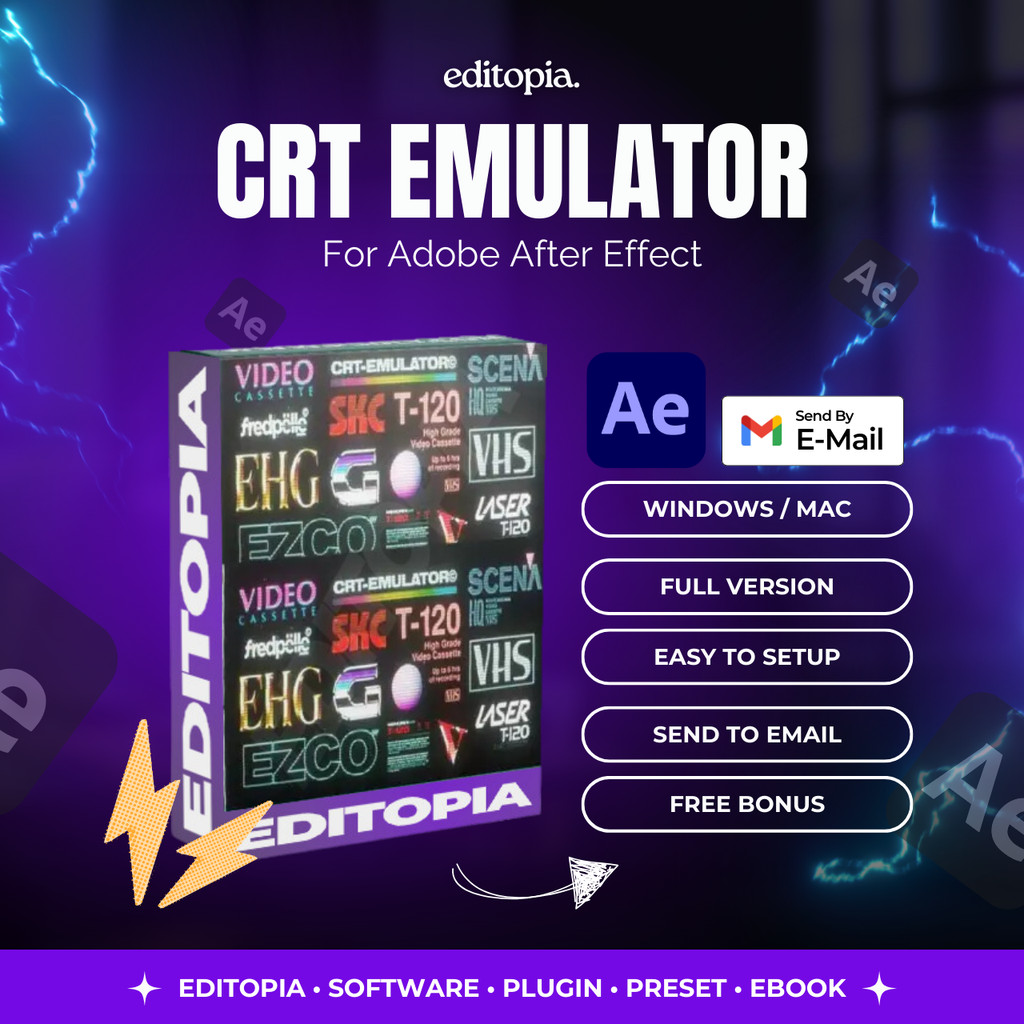 Jual CRT Emulator Plugin - Adobe After Effect Plugin | Shopee Indonesia