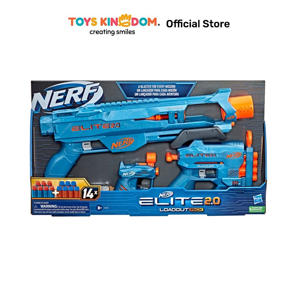 Jual Toys Kingdom Nerf Set Elite 2.0 Loadout F4179 Toys Kids Toy ...