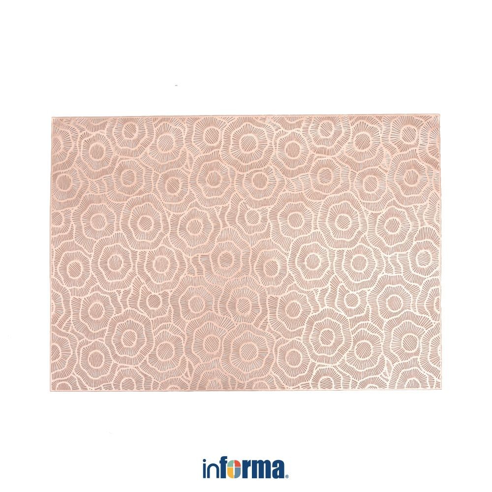 Jual Informa Appetite Set 4 pcs Lacer Tatakan Piring Floral - Rose Gold ...