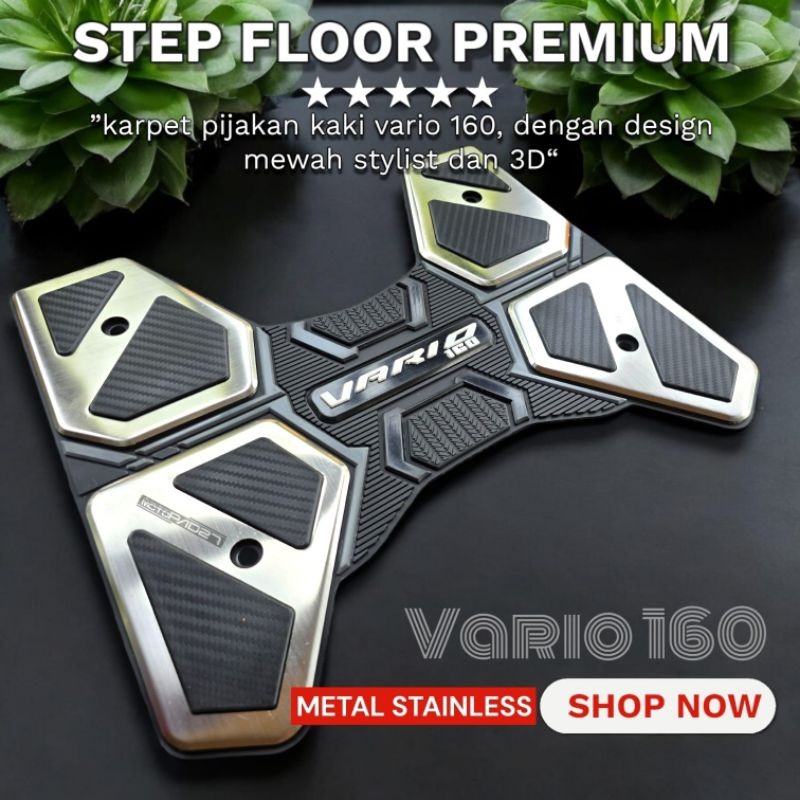 Jual Karpet Vario 160 alas pijakan kaki Honda New Vario 160 full karet Premium | Shopee Indonesia