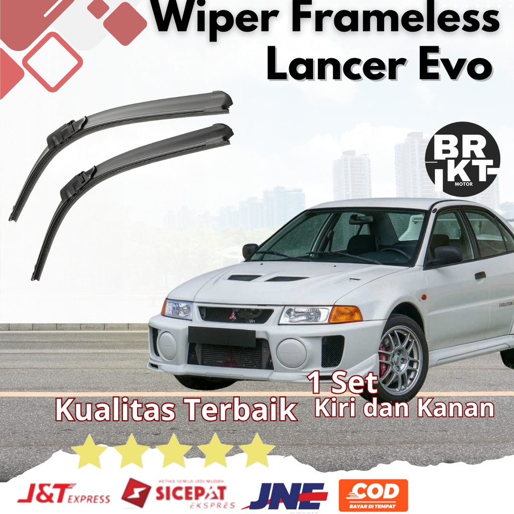 Jual Wiper Mobil Mitsubishi Lancer Evo 3 / 4 / Evolution / Cedia ...