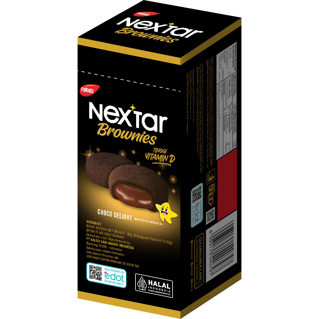 Jual NEXTAR CHOCO BROWNIES BOX 80GR | Shopee Indonesia