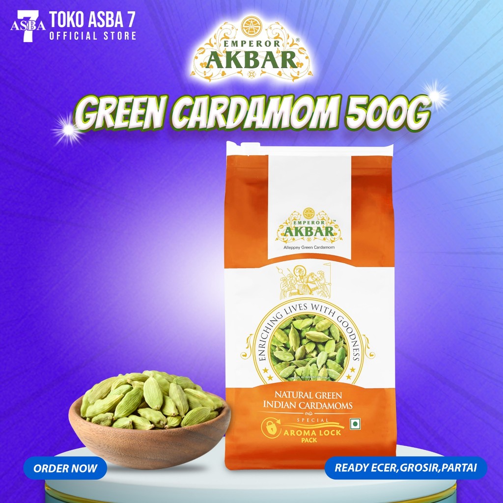Jual EMPEROR AKBAR CARDAMOM KAPULAGA 500G | Shopee Indonesia