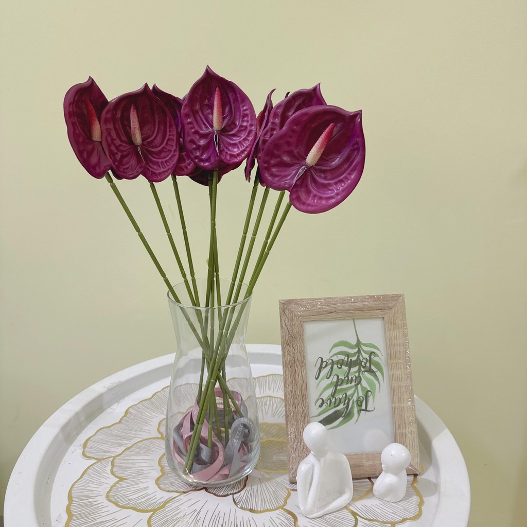 Jual Bunga Anthurium Mini Tunggal 1 Tangkai Bunga Hias Premium Tangkai ...