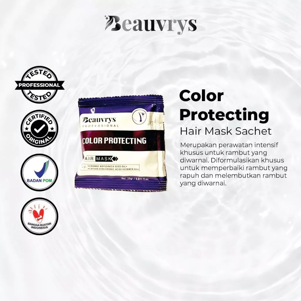 Jual BEAUVRYS PROFESSIONAL HAIR MASK - SACHET 25G | Shopee Indonesia