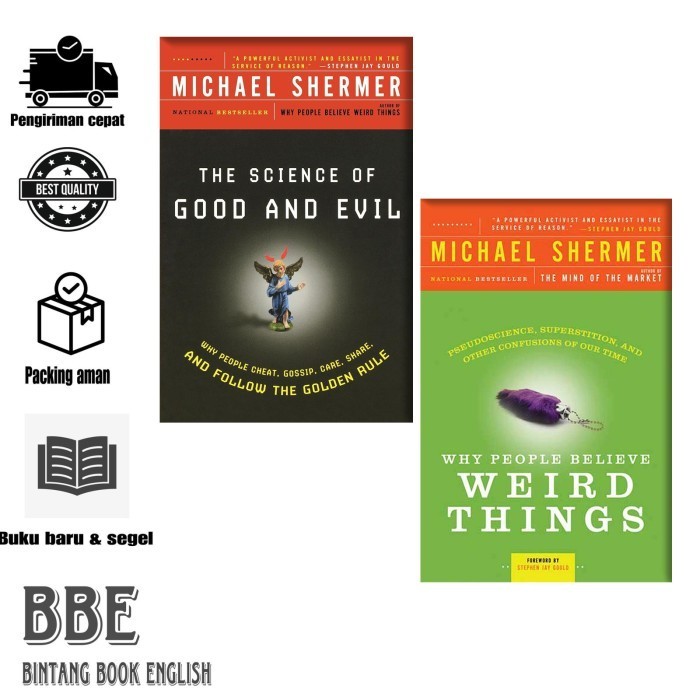 Jual Paket 2 Buku (The Science of Good and Evil,Why People Believe ...
