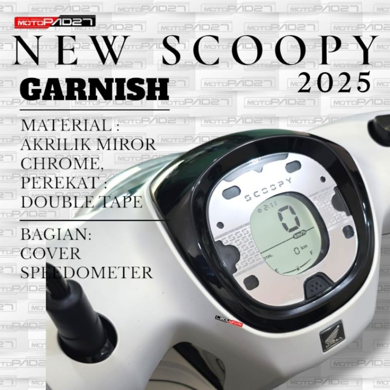 Jual Garnish cover Spidometer motor New Scoopy 2025 aksesoris ...