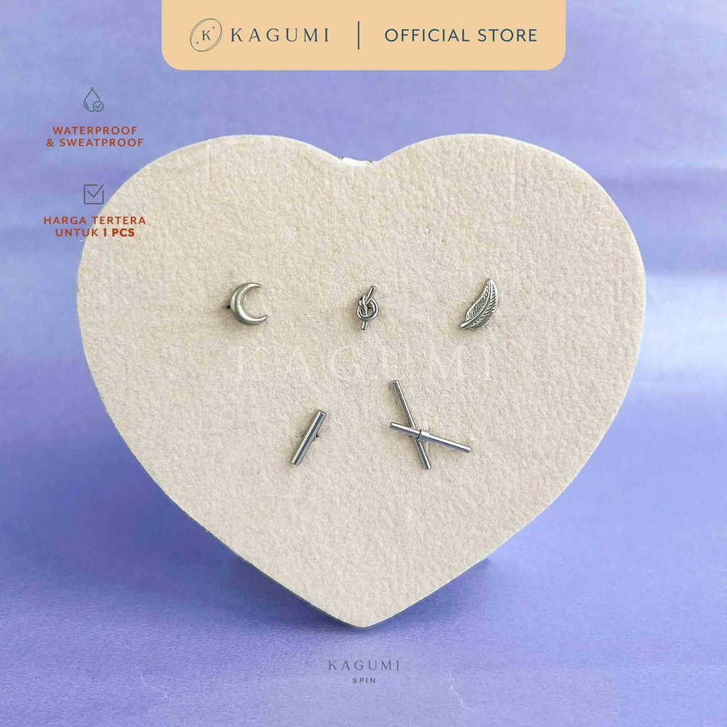 Jual [Harga 1 Pcs] KAGUMI Spin - Timeless Silver Series | Piercing ...