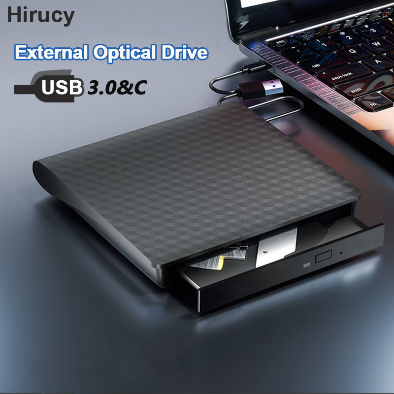 Jual Hirucy USB3.0 Type-C External CD/DVD-RW Optical Drive Diamond Grid Pattern DVD Player ...