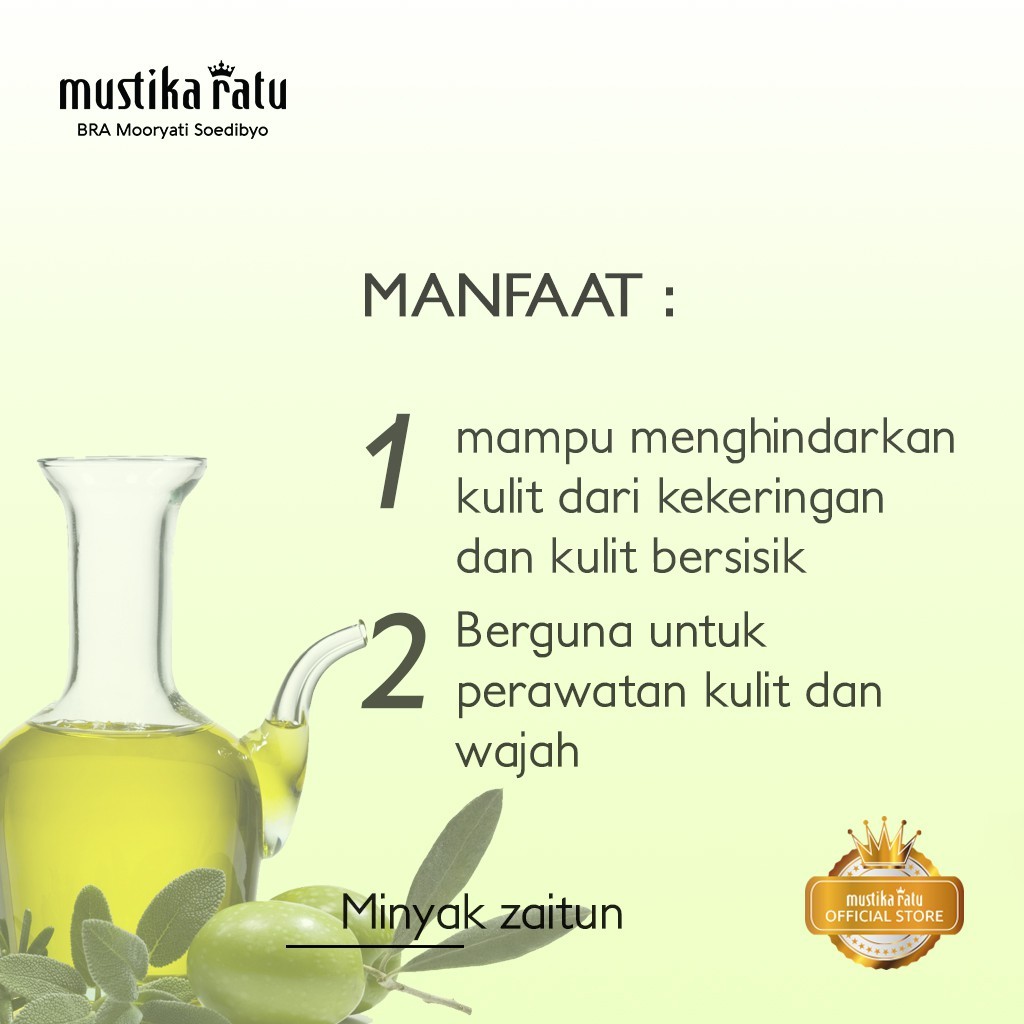 Jual Mustika Ratu Minyak Zaitun 175ml | Merah Jingga Official | Shopee ...