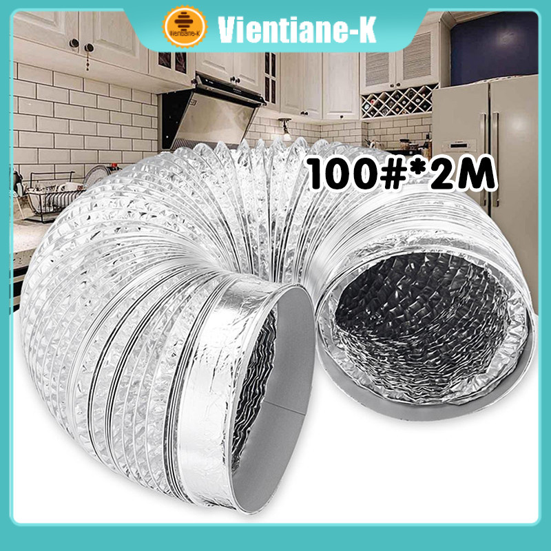 Jual Flexible Ducting 4 Inch 2 M / Pipa Exhaust Selang Alumunium ...