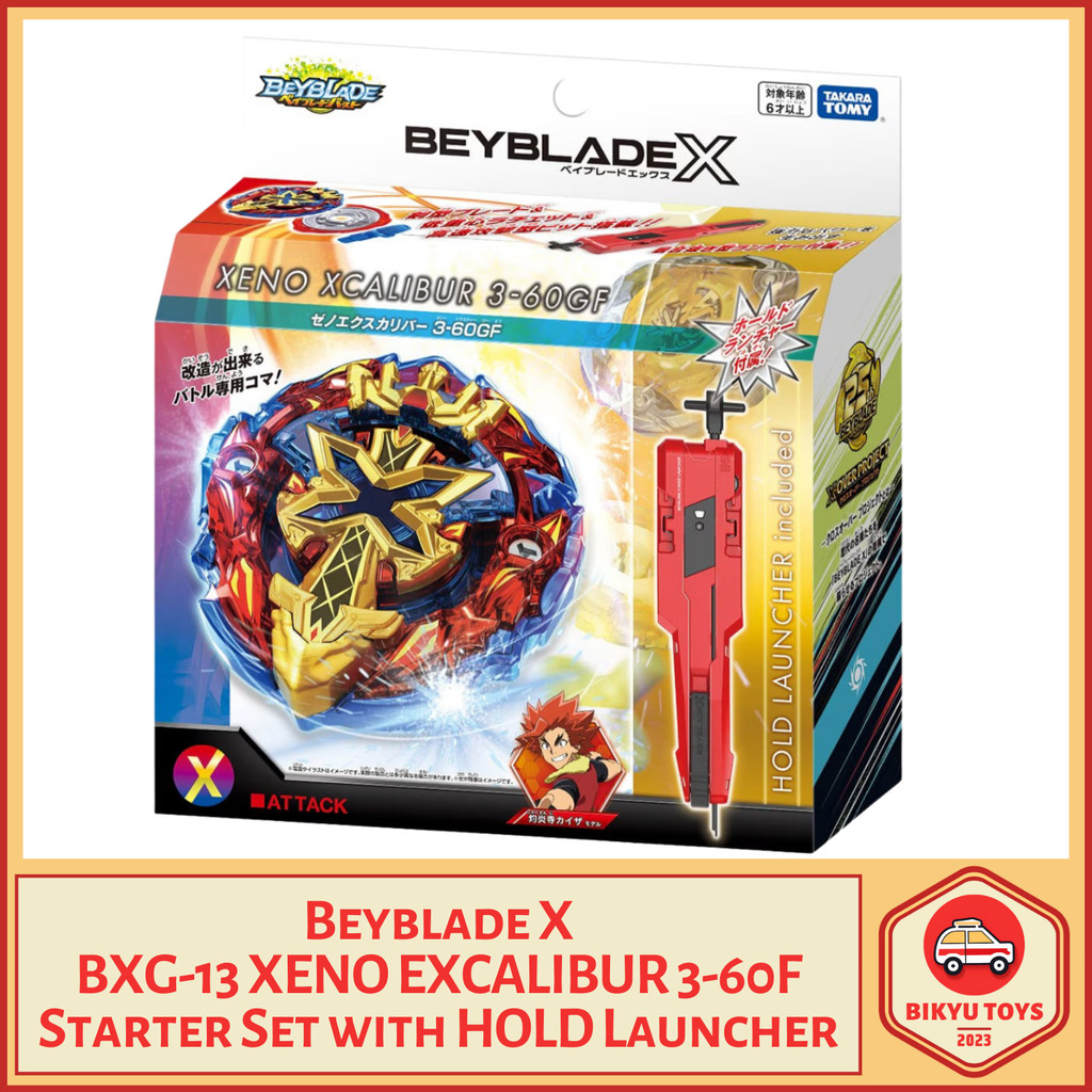 Jual Beyblade X BXG-13 Xeno Xcalibur Excalibur BX-00 Ratchet 3-60 Bit ...