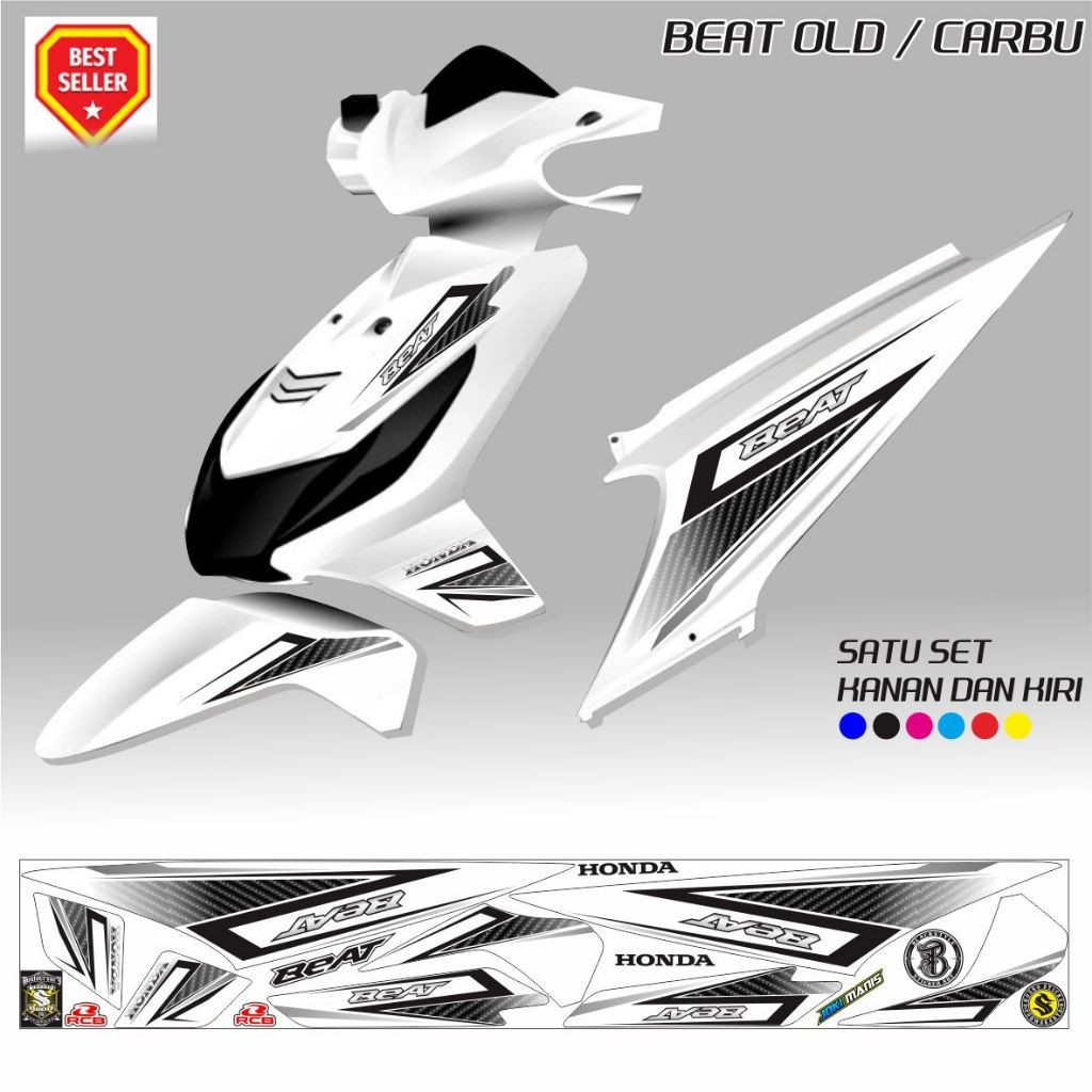 Jual STIKER STRIPING VARIASI MOTOR HONDA BEAT OLD BEAT KARBU STRIPING ...