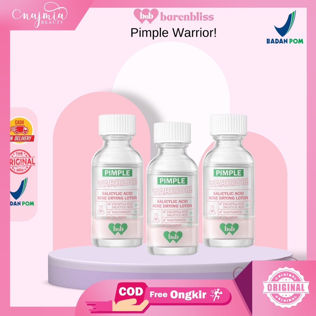 Jual Najmia BNB barenbliss Pimple Warrior! Salicylic Acid Acne Drying ...