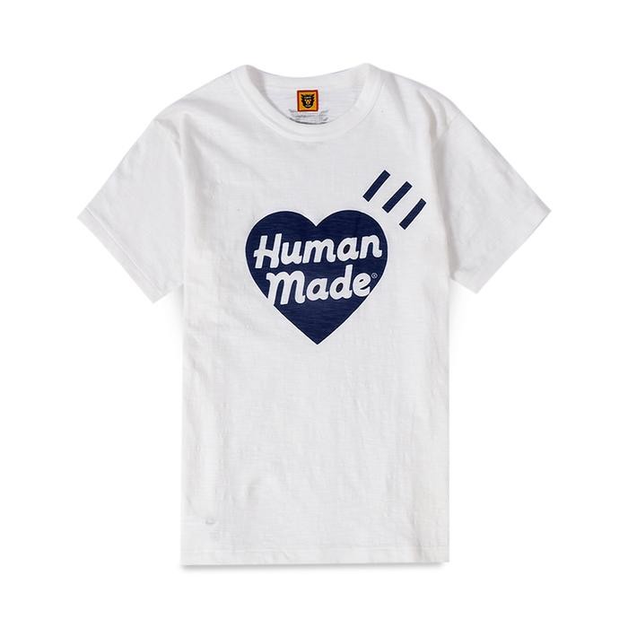 Jual (COD) Human Made Heart Logo T-Shirt White - M | Shopee Indonesia