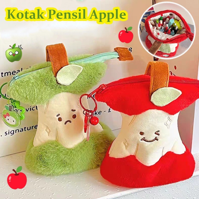 Jual Kotak Pensil Inti Apel/Tas Kosmetik Genggam Portabel/Lucu ...