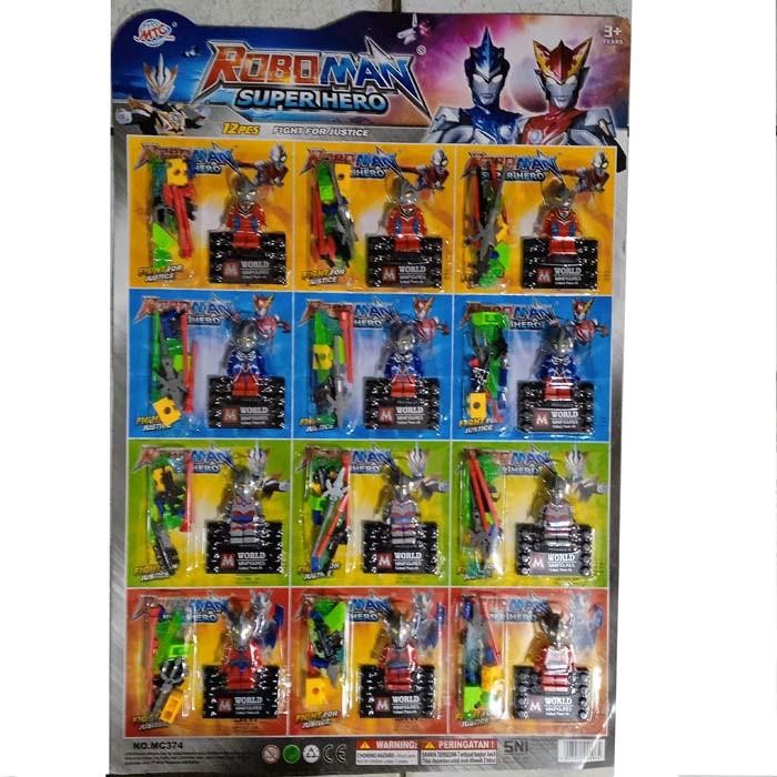 Jual 12 PCS MAINAN BLOK ROBOMAN ULTRAMAN / LEGO ULTRAMAN ROBOMAN / LEGO ...