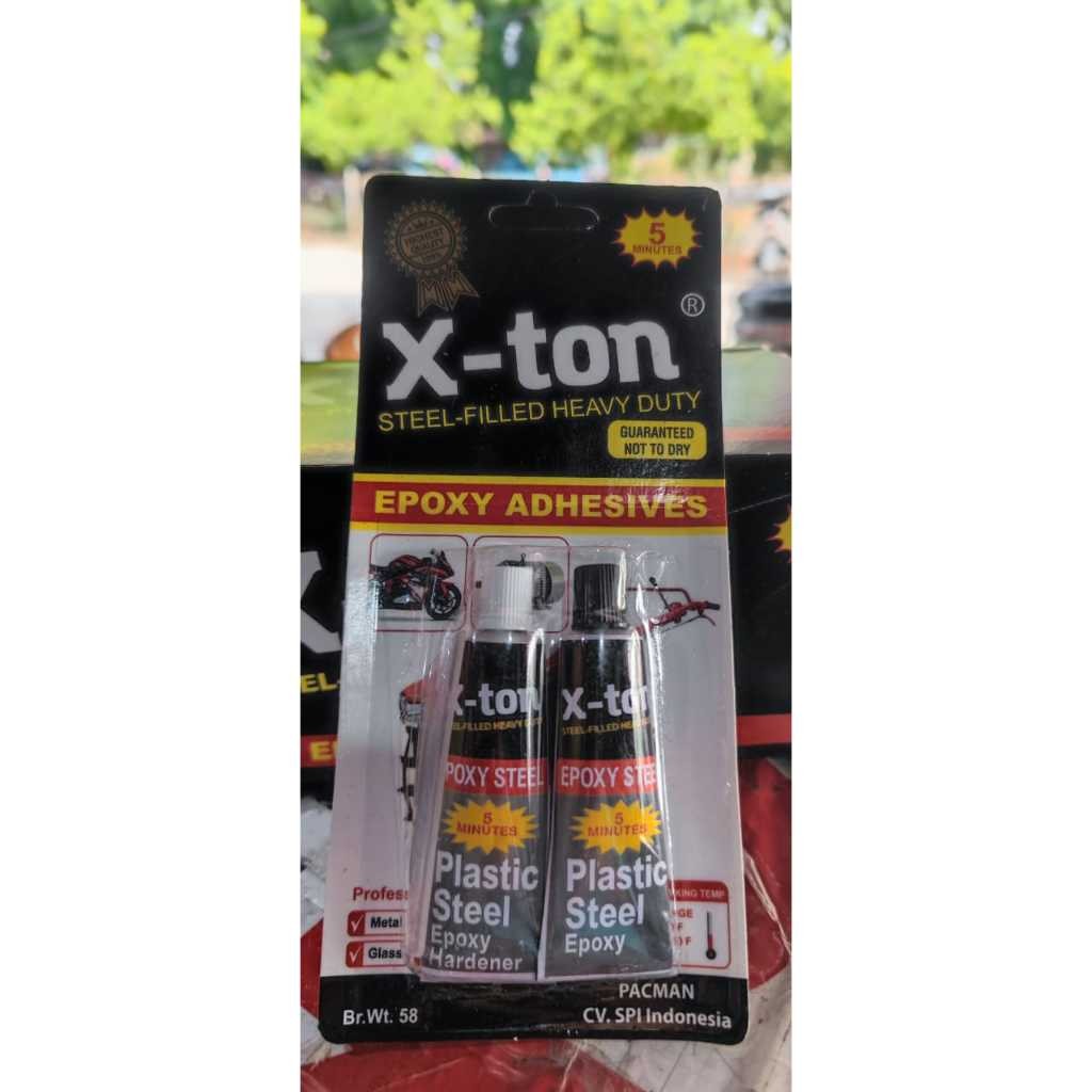 Jual LEM BESI CAMPUR XTON 5 menit 48 gram / Lem besi campur adhesives SILVER - HITAM | Shopee ...