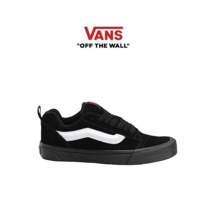Jual Vans Knu Skool Black Black White - Sepatu Vans Original 100% Bnib ...