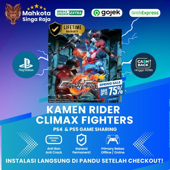 Jual Kamen Rider Climax Fighters- PS4, PlayStation4 Game Digital ...