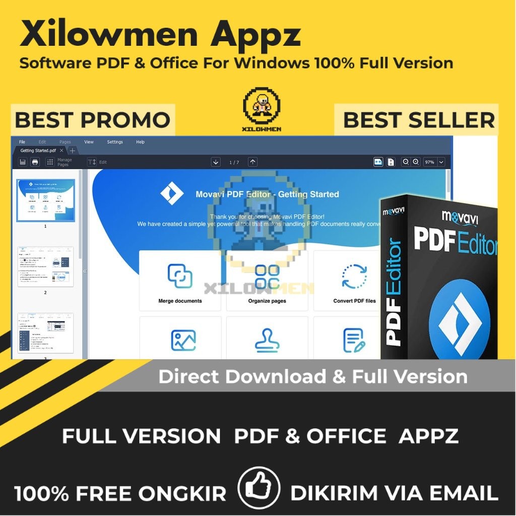Jual [Full Version] Movavi PDF Editor Pro PDF Lifetime Win OS - Editor ...