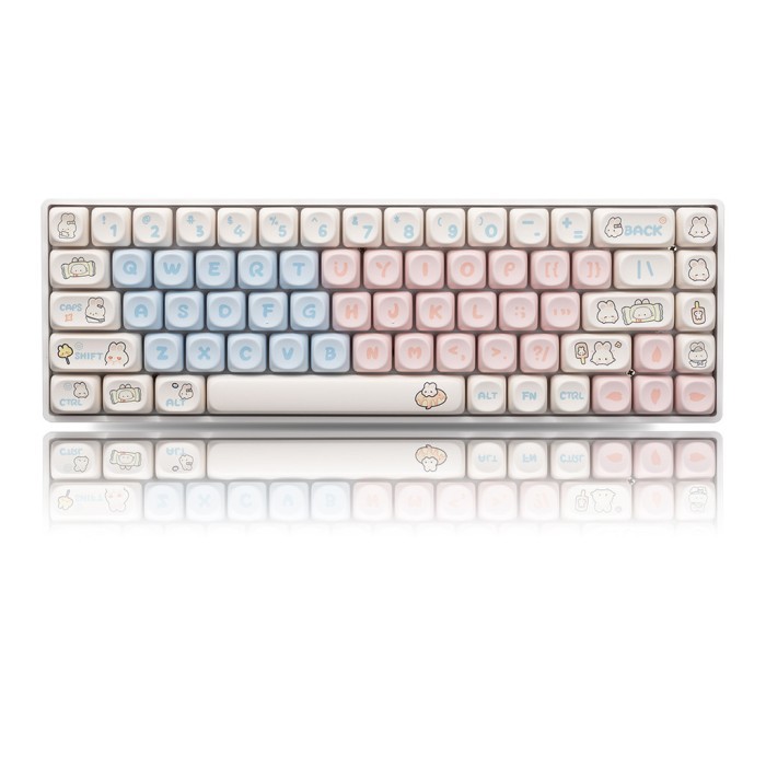 Jual Keycaps PBT Dye sub profil MOA Toffee Bunny mechanical keyboard ...