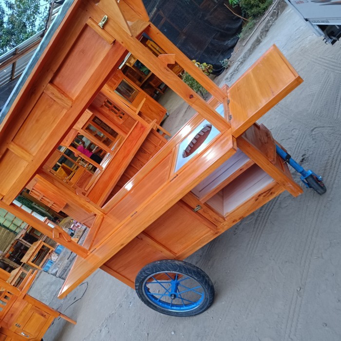 Jual gerobak angkringan roda tiga | Shopee Indonesia