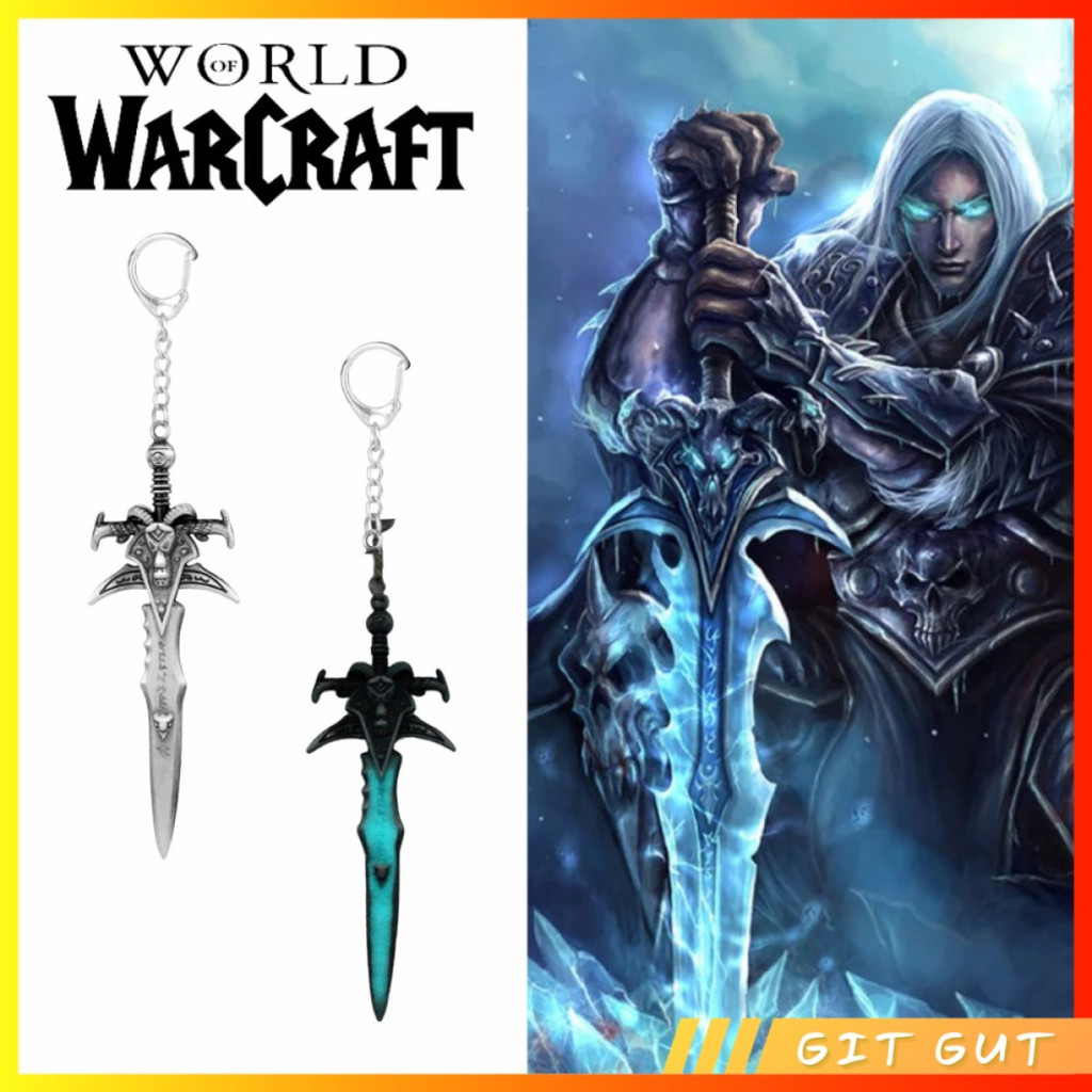 Jual Keychain Gantungan Kunci World of Warcraft Luminous Frostmourne ...
