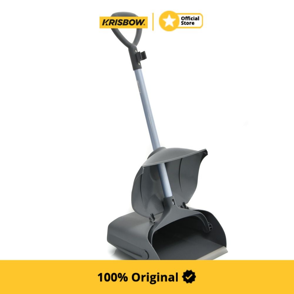 Jual Krisbow Dust Pan Upright With Broom Pengki & Sapu - Abu-Abu ...