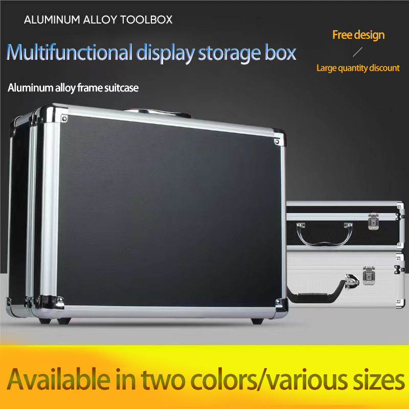 Jual Portable aluminum alloy storage box cash document tools home safe ...