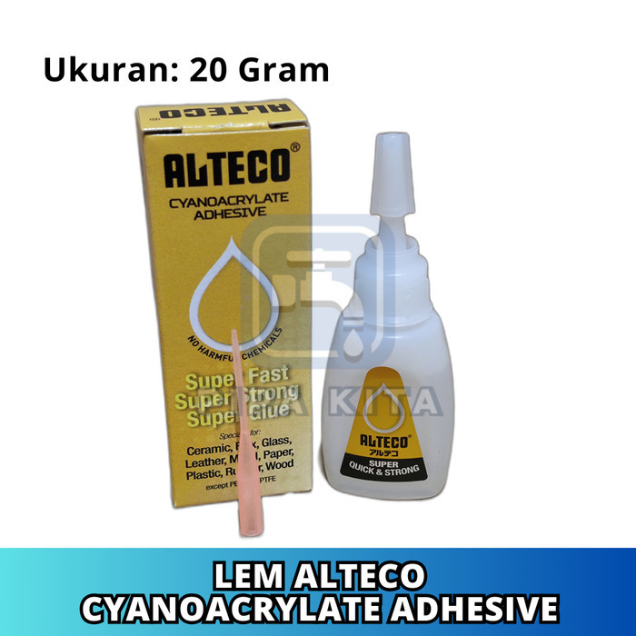 Jual Lem Alteco Botol 20 Gram Lem Cyanoacrylate Mirip Lem G Lem Korea Kuat Melekat Serba Guna ...