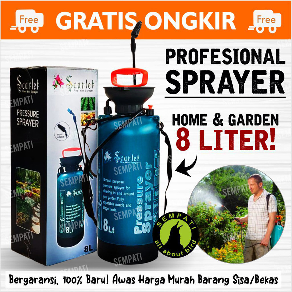Jual SEMPATI Scarlet Sprayer Semprotan 8 Liter 2 In 1 Foam Nozzle ...