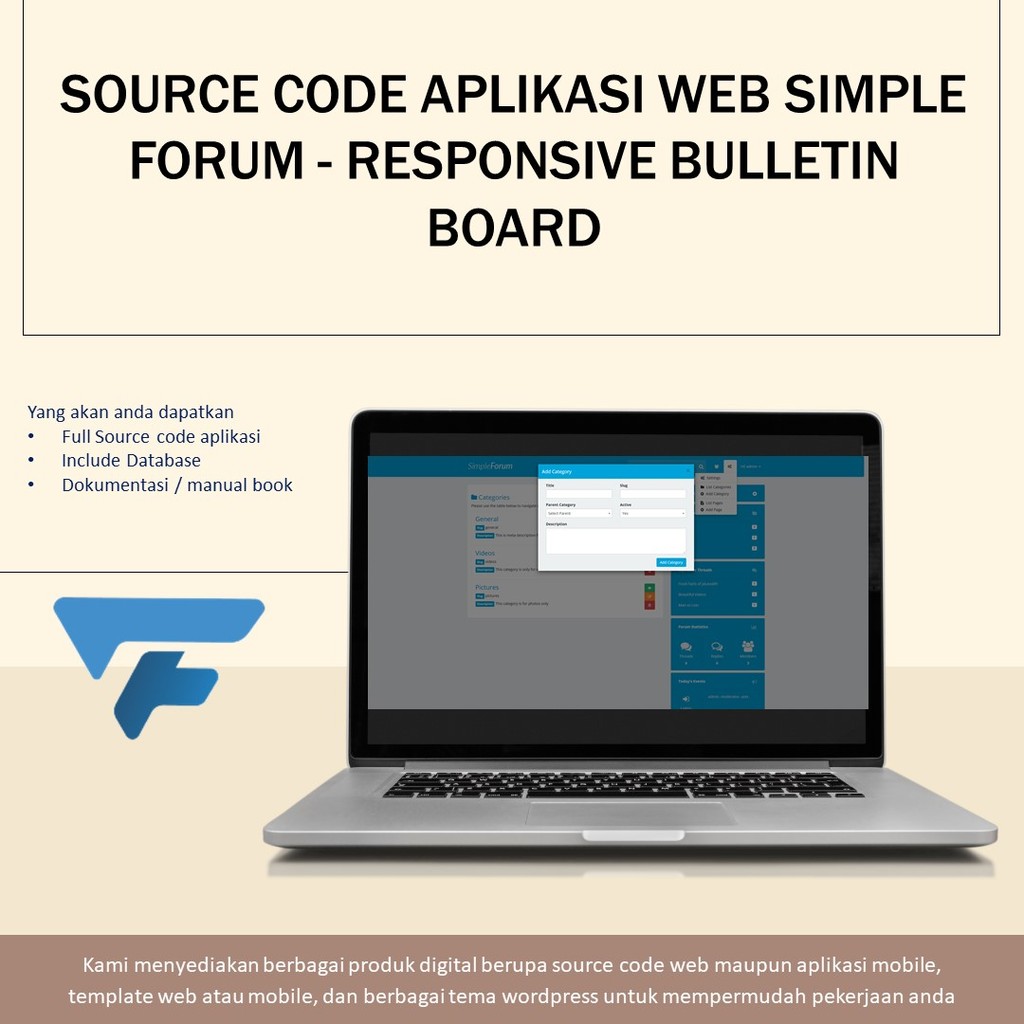 Jual SOURCE CODE APLIKASI WEB SIMPLE FORUM - RESPONSIVE BULLETIN BOARD ...