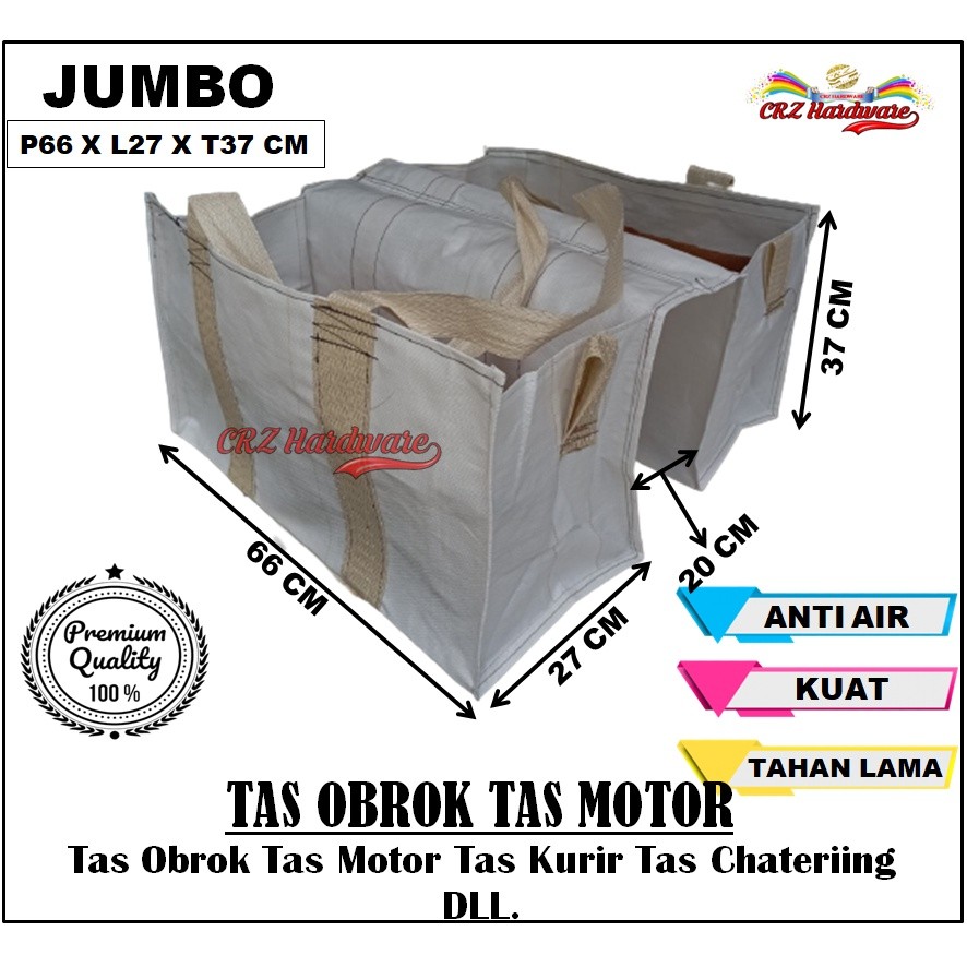 Jual RONJOT SAK KARUNG Tas Motor Obrok Tas Kurir Pos Sales Tas Bronjong ...