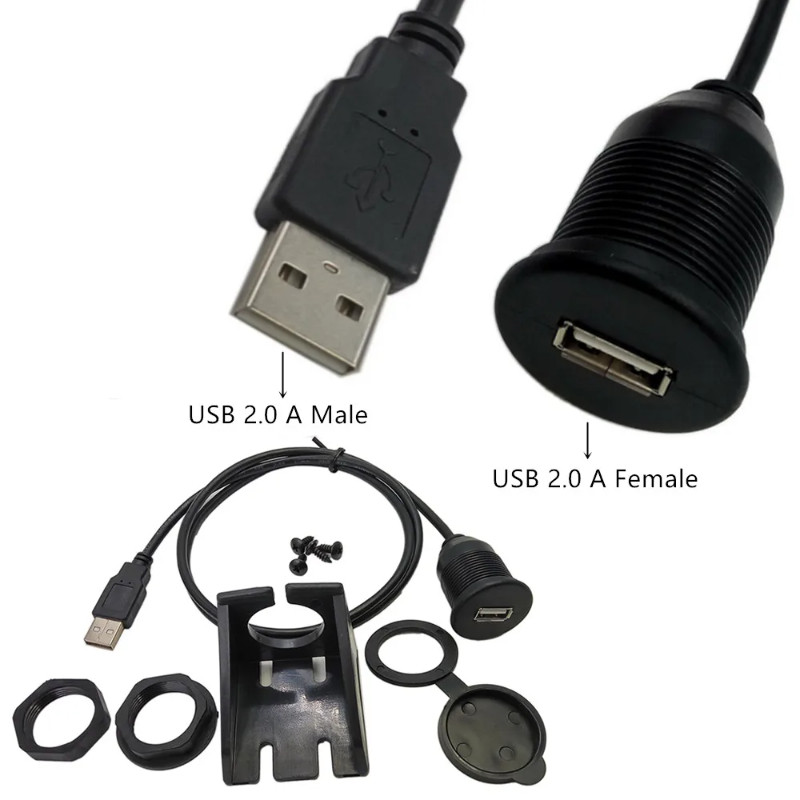 Jual USB Flush Mount Cable - LINGLING ONE 6ft USB Extension Flush, Dash ...