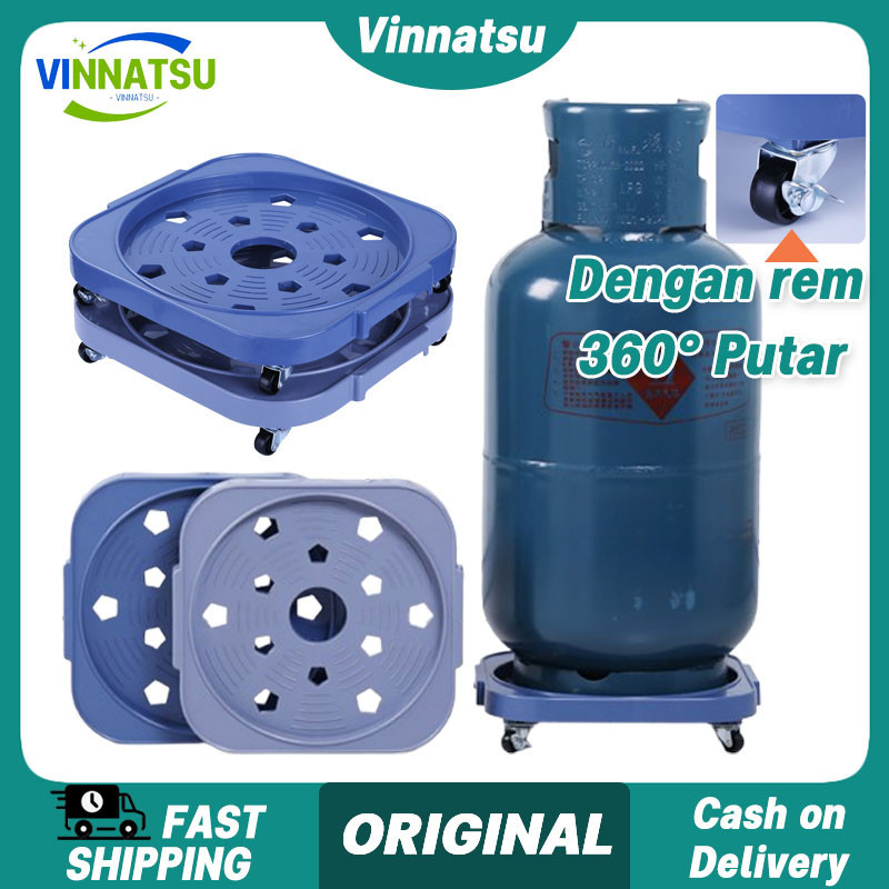 Jual Vinnatsu 360°putar Tabung Gas Rak Dorong Alas Rak Tabung Gas ...