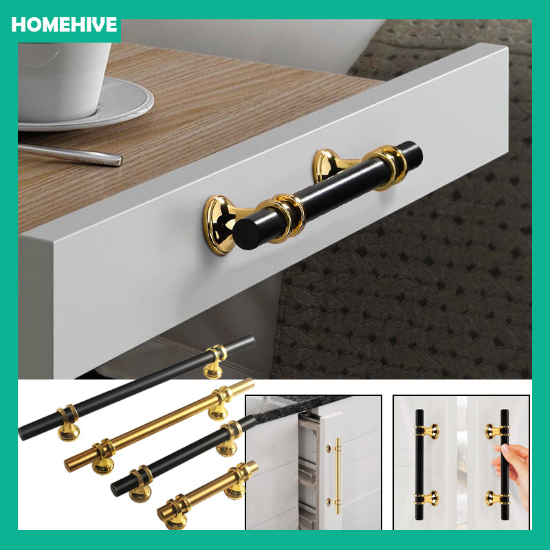 Jual Gold Black Tarikan Laci Minimalis Modern Gagang Pintu Lemari Model ...