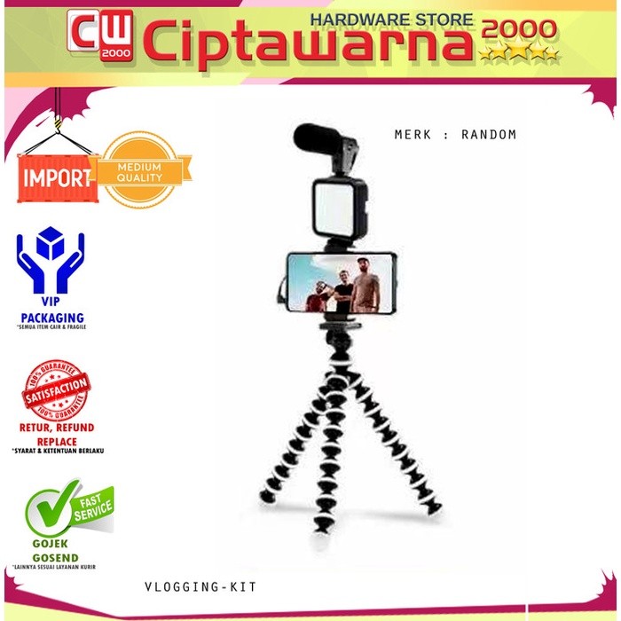 Jual BST - Vlogging Kit Tripod vlogging Paket Vlogging Set video set ...