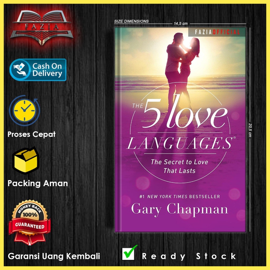 Jual The 5 Love Languages: The Secret to Love that Lasts by Gary Chapman (English/Indonesia ...
