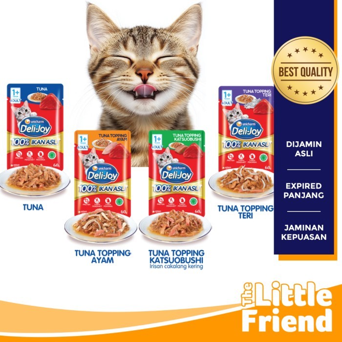 Jual Delijoy Wet Food Kucing Unicharm Pet Deli Joy Pouch Makanan Basah ...