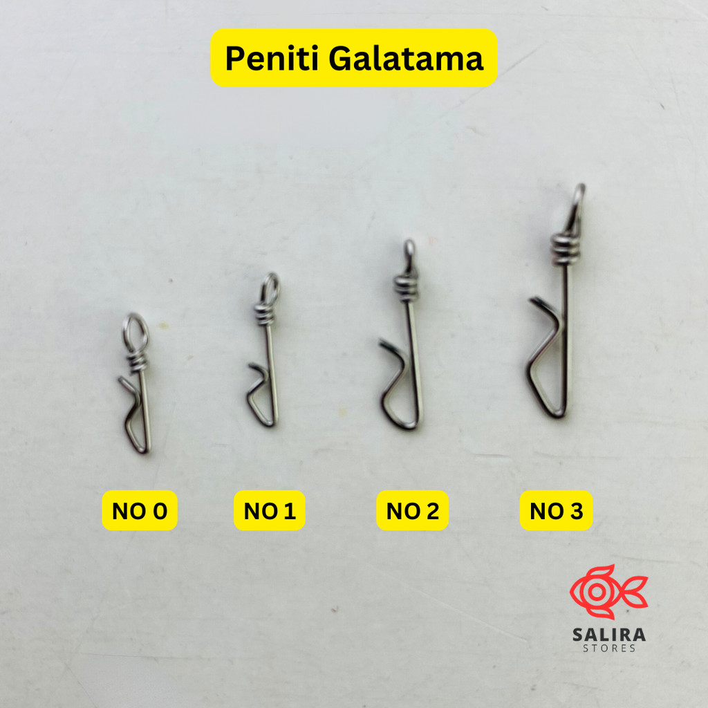 Jual Peniti Pancing Galatama per kantong isi 12pcs NO 0 & NO 1 & NO 2 ...