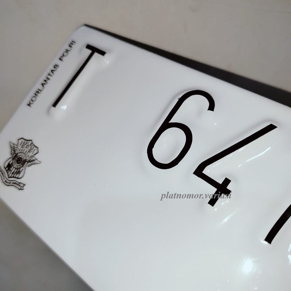 Jual PLAT NOMOR MOTOR PUTIH SUDAH BAUT TANAM DOUBLE PLAT TERBARU ...