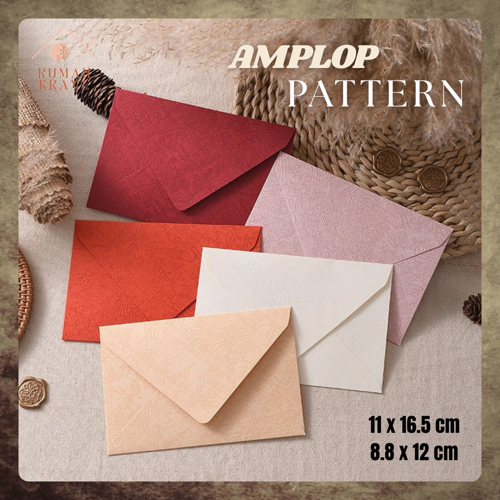 Jual RUMAH KRAVE - Amplop Pattern Tekstur Premium Polos | Shopee Indonesia
