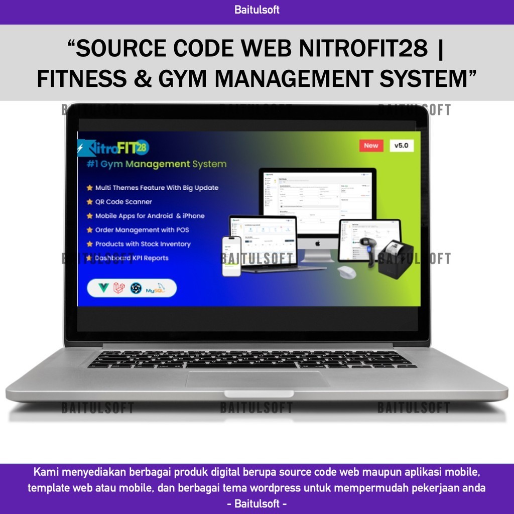Jual SOURCE CODE APLIKASI WEB NITROFIT28 | FITNESS & GYM MANAGEMENT SYSTEM D82 BAITULSOFT ...