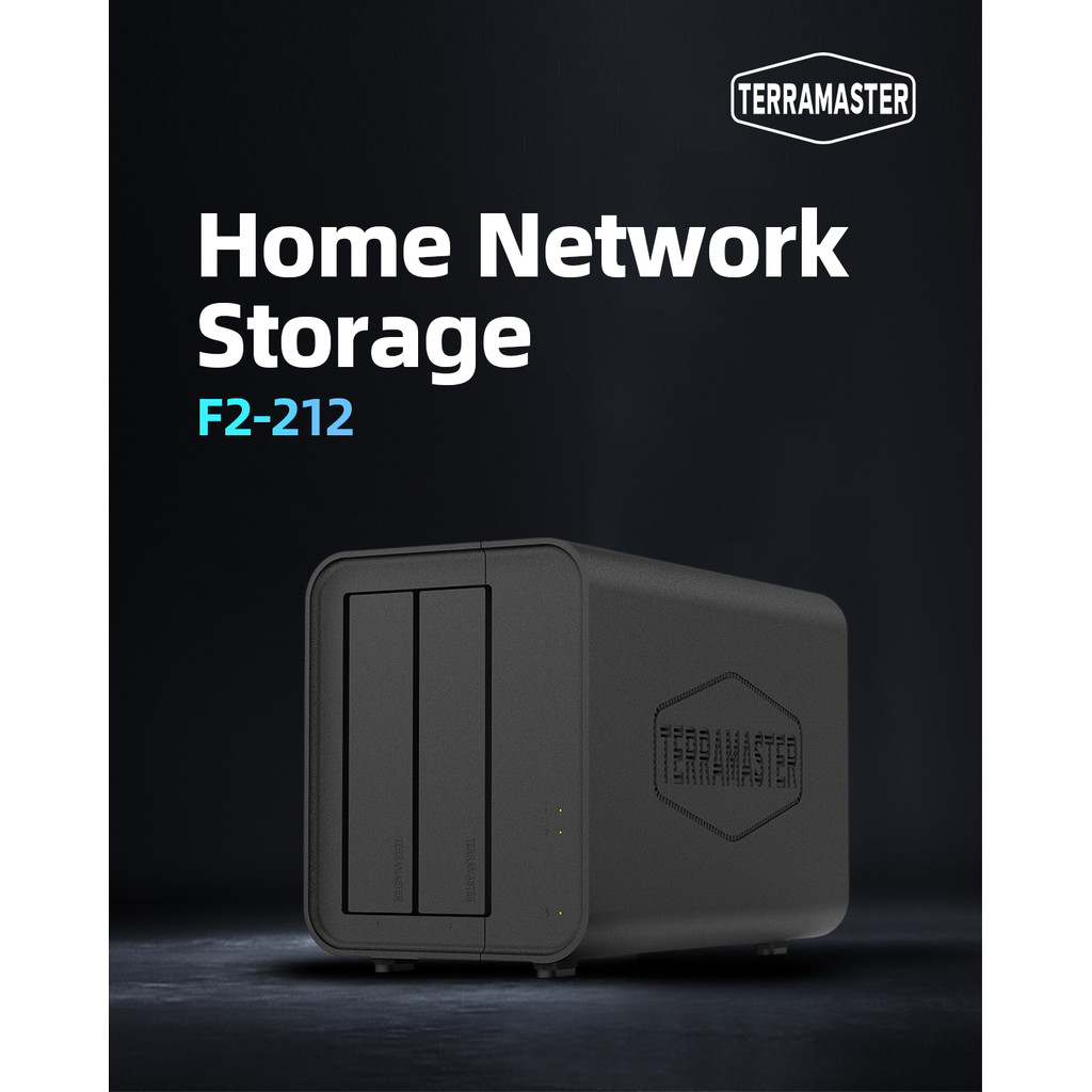 Jual TERRAMASTER F2-212 2Bay NAS - Quad Core 1GB RAM DDR4 Personal ...