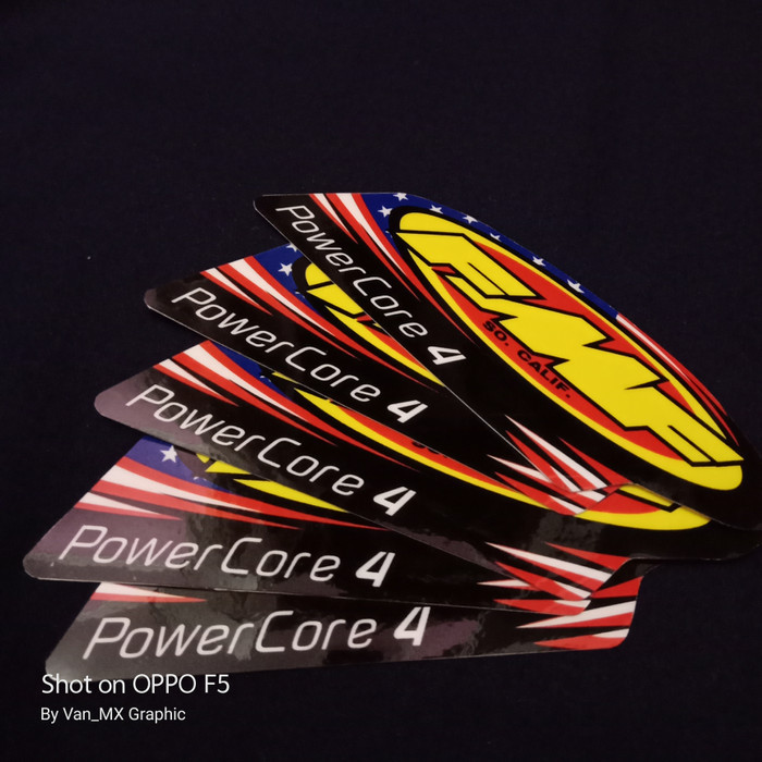 Jual Stiker/sticker knalpot FMF powercore 4 tebal | Shopee Indonesia