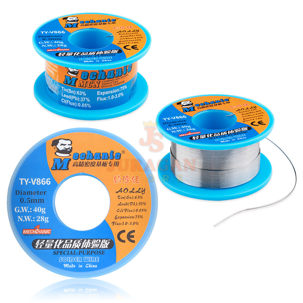 Jual TIMAH GULUNG TIMAH SOLDER SOLDERING WIRE MECHANIC 40GRAM 0.2MM 0.4MM 0.5MM | Shopee Indonesia